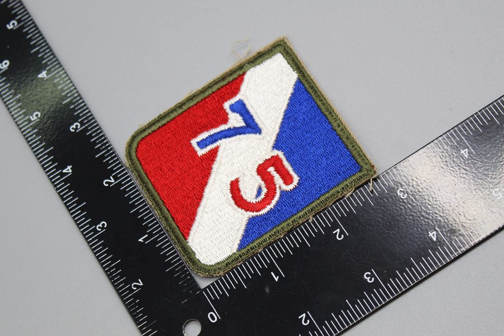 US 75th Infantry Division Patch - WW2 . USP523 - Time Traveler Militaria