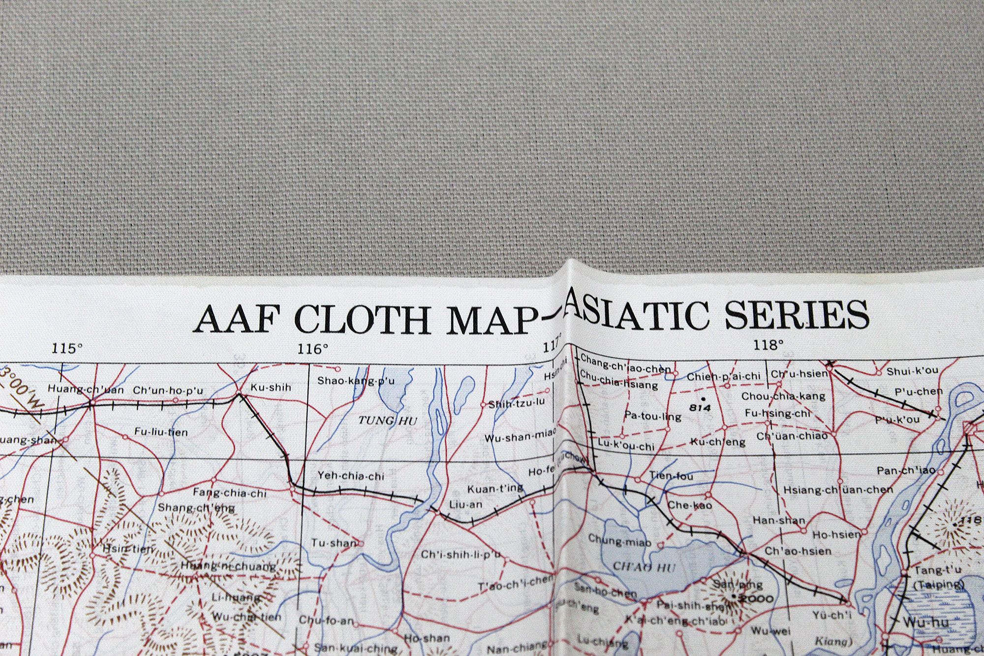 WW2 US Silk Escape Map Asiatic Series – No 34/35 China . FLU3542B ...
