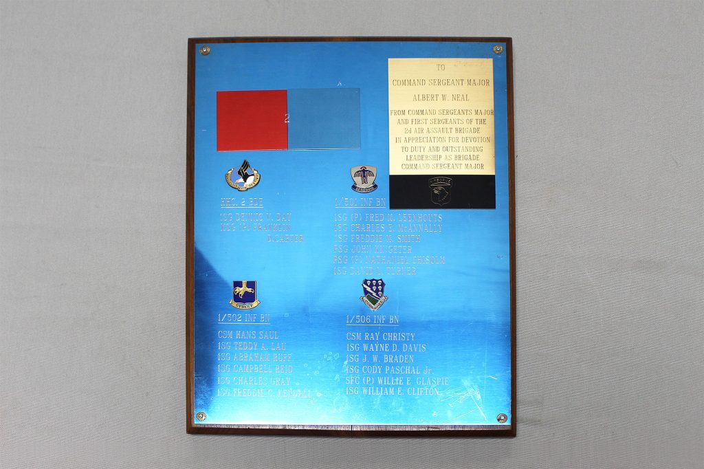 US Army 101st Airborne 2d Air Assault Brigade Plaque . FLU3558 - Time ...