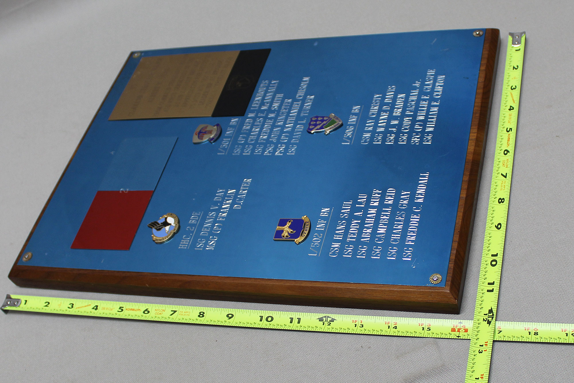 US Army 101st Airborne 2d Air Assault Brigade Plaque . FLU3558 - Time ...