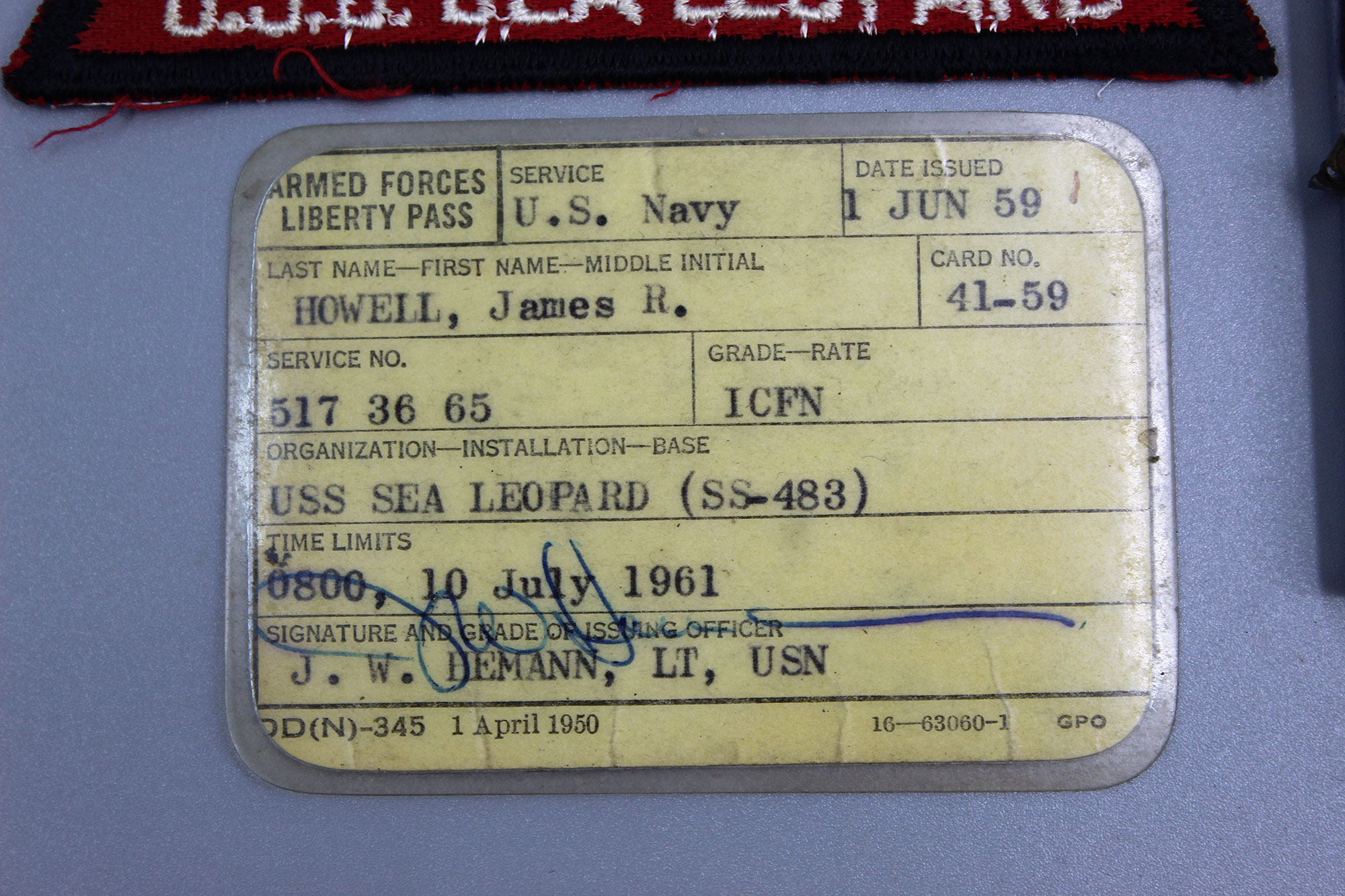 USS Sea Leopard (SS-483) Navy Grouping - Submarine . FLU880 - Time ...