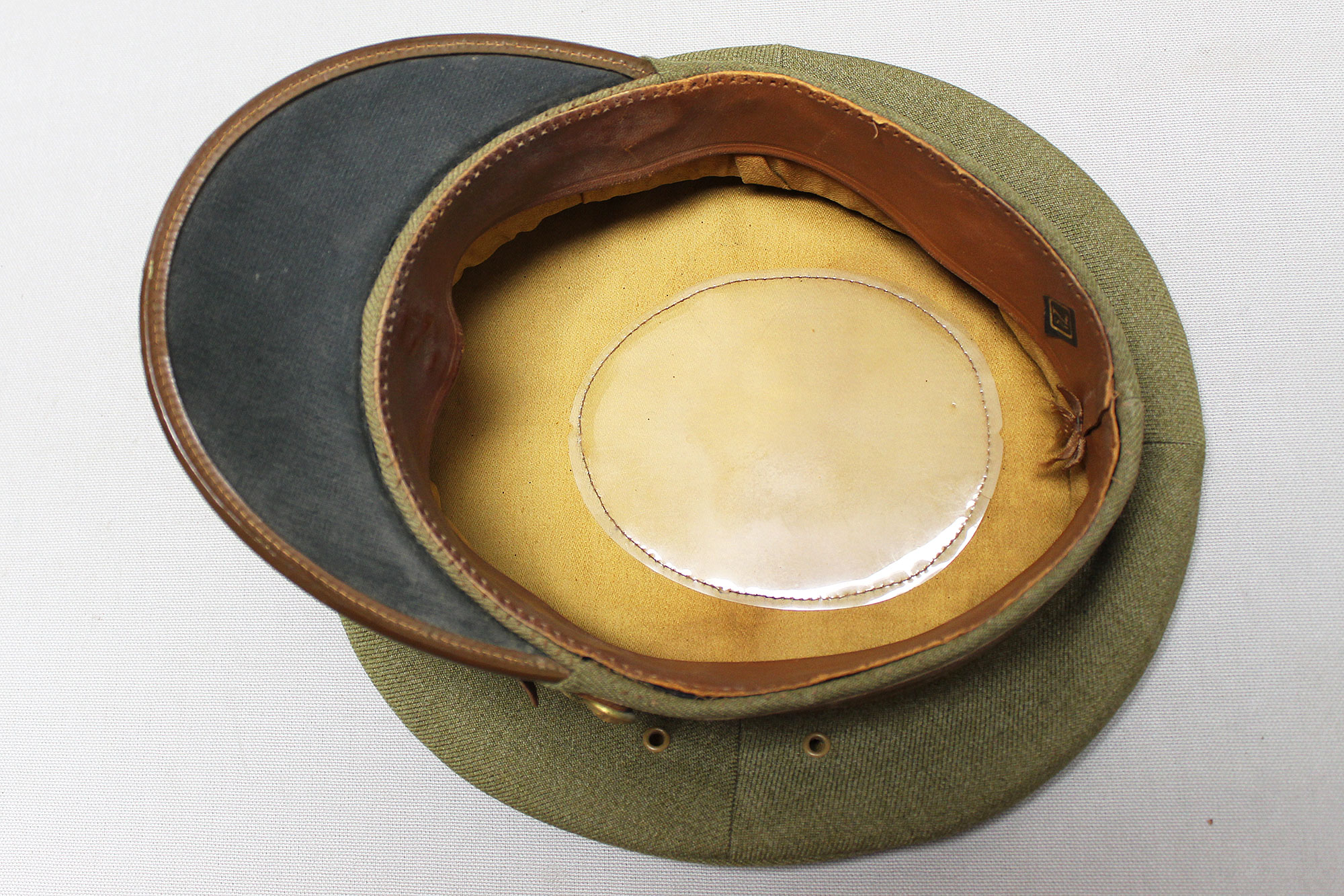 US Army Officer Visor Cap WW2 - 7 1/8 . HU410 - Time Traveler Militaria