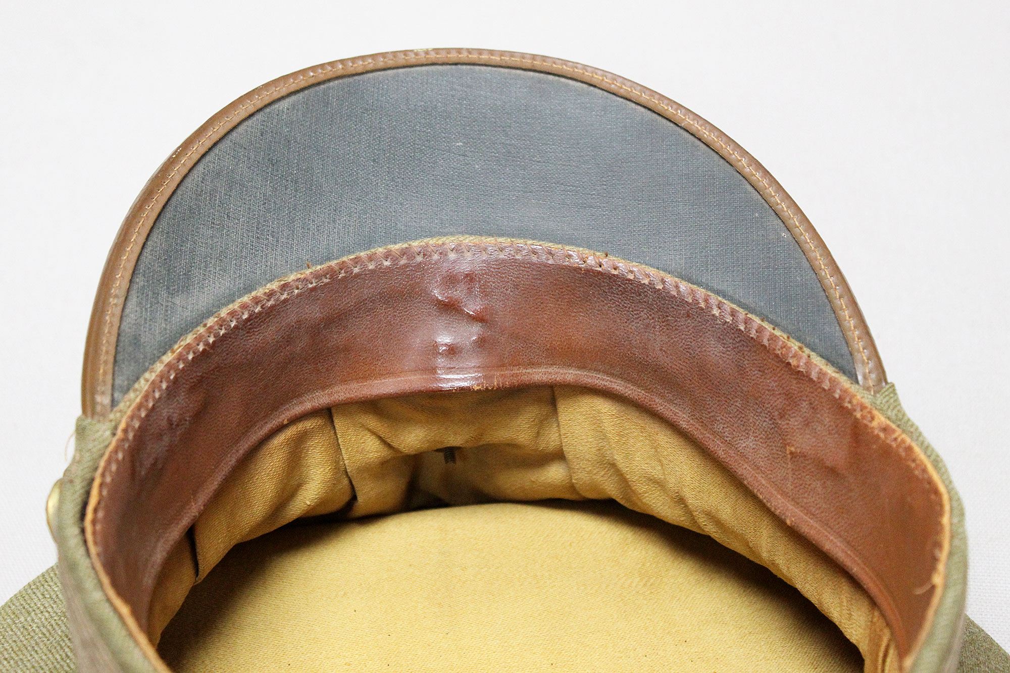 US Army Officer Visor Cap WW2 - 7 1/8 . HU410 - Time Traveler Militaria