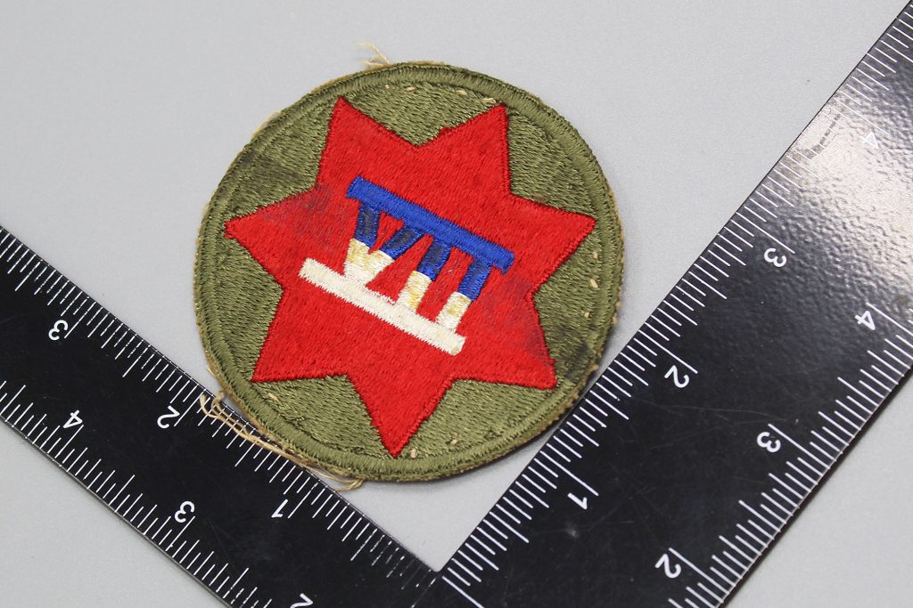 US 7th Army Corps Patch - WW2 . USP292 - Time Traveler Militaria