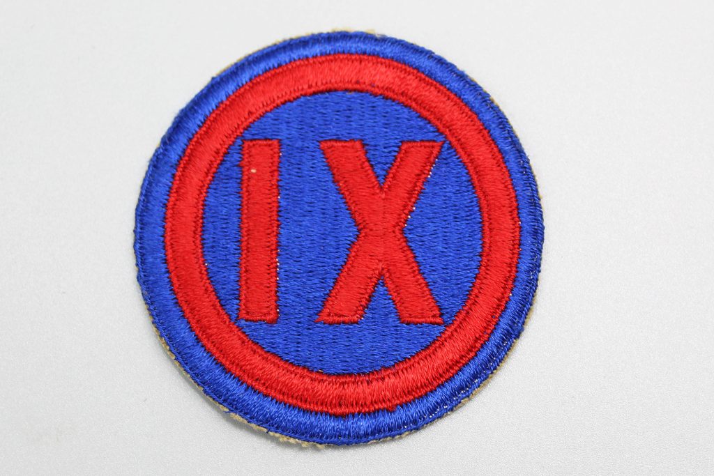 US 9th Army Corps Patch - WW2 . USP485 - Time Traveler Militaria