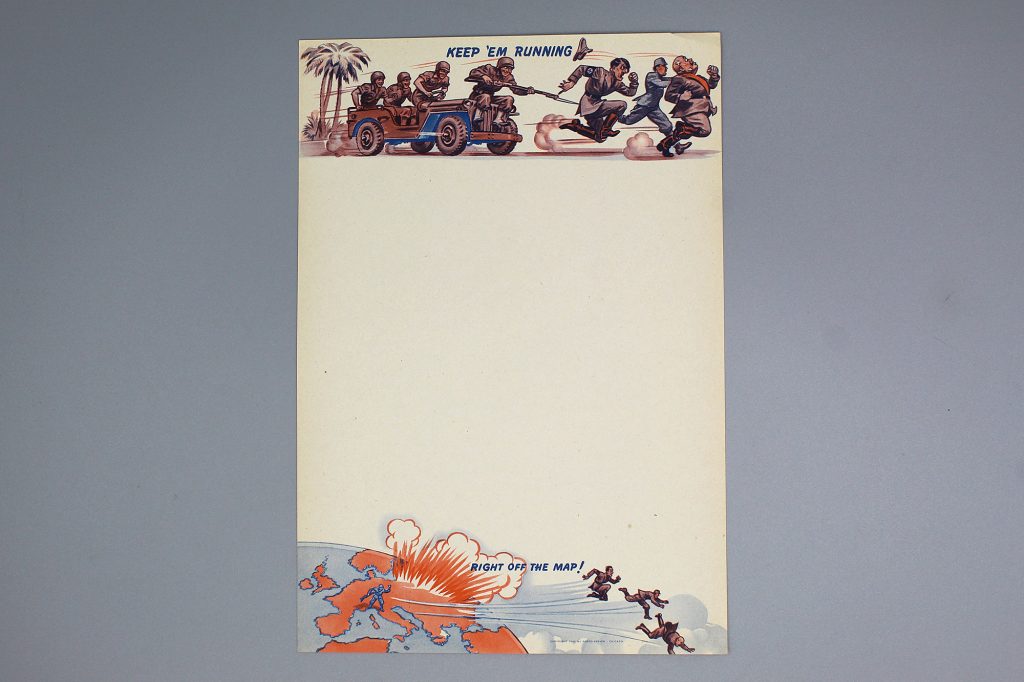 US 1942 Military Themed Letterhead – Keep Em Running . FLU3619 - Time ...