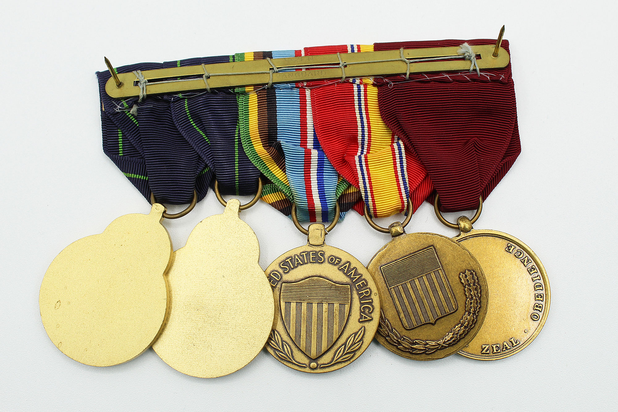 US Navy 5 Place Medal Bar . YMU577 - Time Traveler Militaria