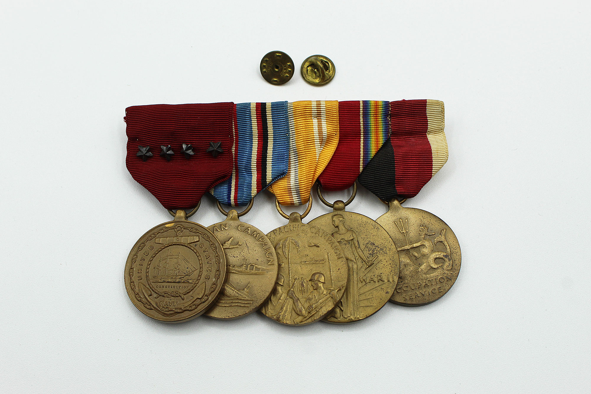 US Navy 5 Place Medal Bar - WW2 . YMU595 - Time Traveler Militaria