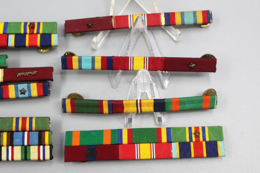 Group of US Military Ribbon Bars . FLU4684 - Time Traveler Militaria