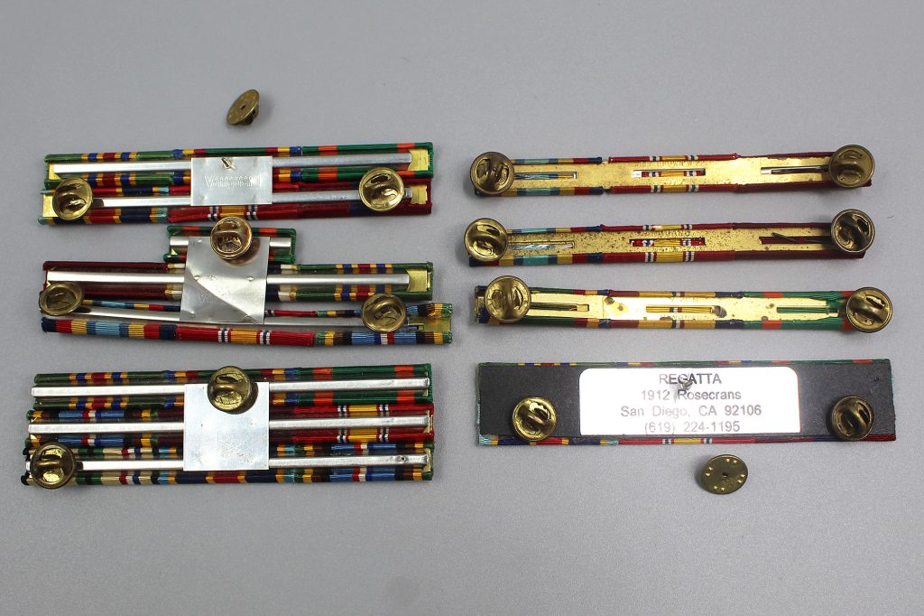Group of US Military Ribbon Bars . FLU4684 - Time Traveler Militaria