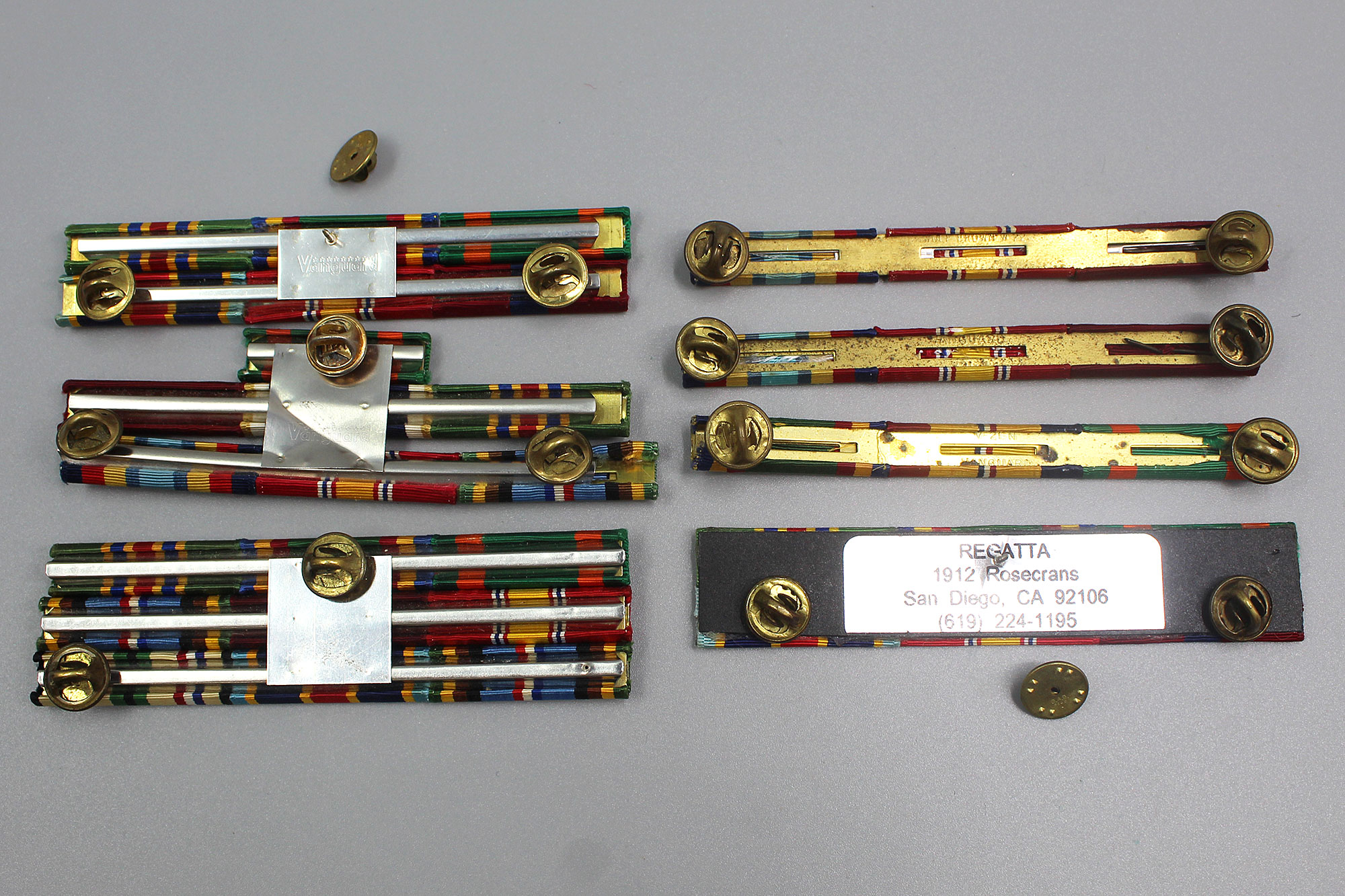 Group of US Military Ribbon Bars . FLU4684 - Time Traveler Militaria