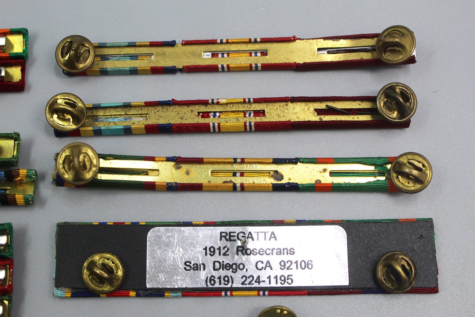 Group of US Military Ribbon Bars . FLU4684 - Time Traveler Militaria