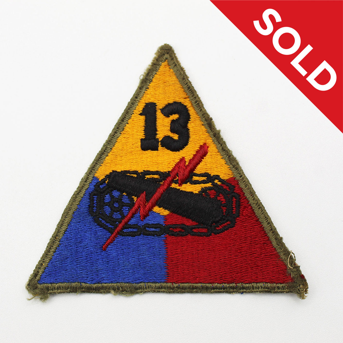 13th armored patch - Time Traveler Militaria