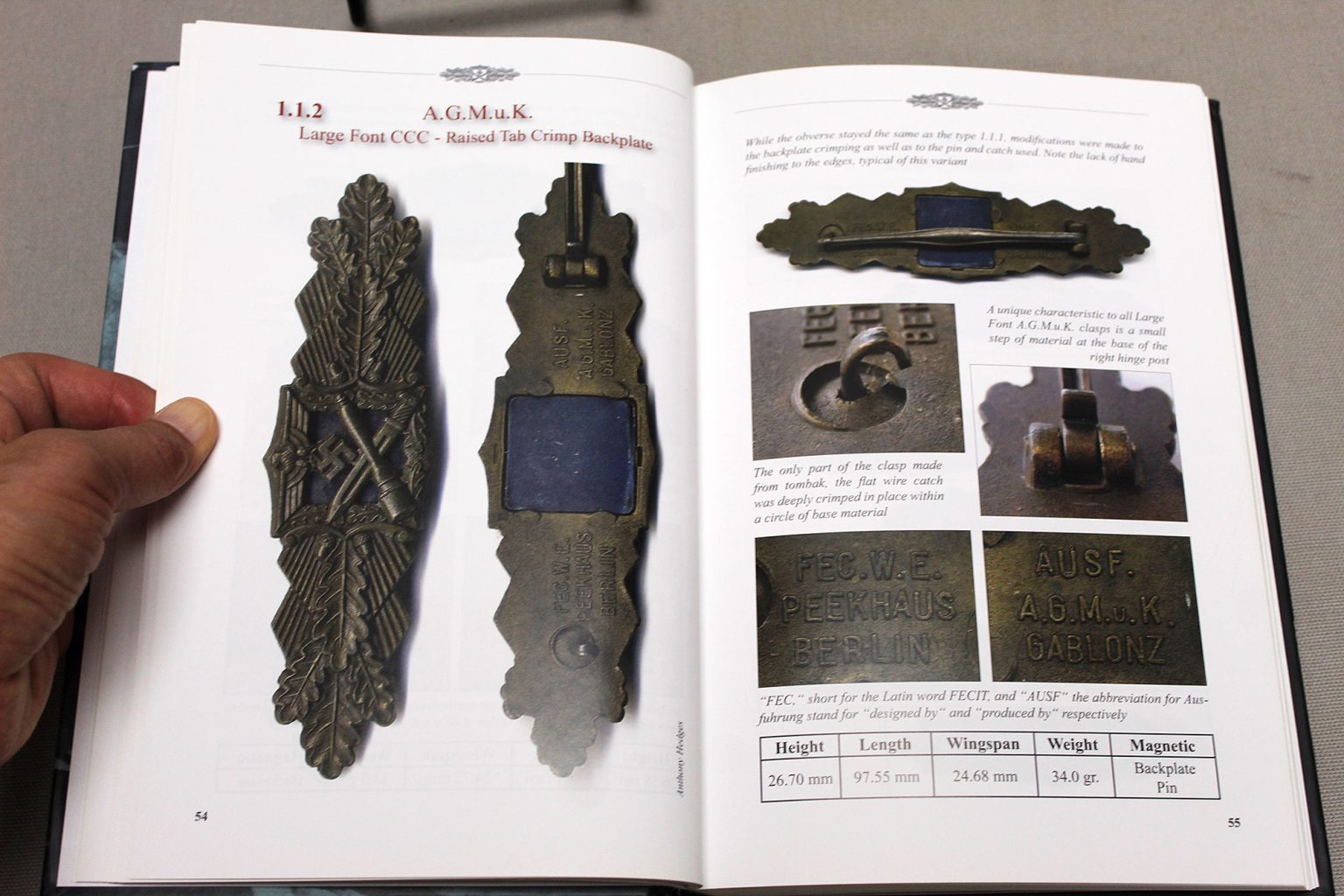 WW2 German Close Combat Clasp Reference Book - 1st Edition . BOOK120 ...