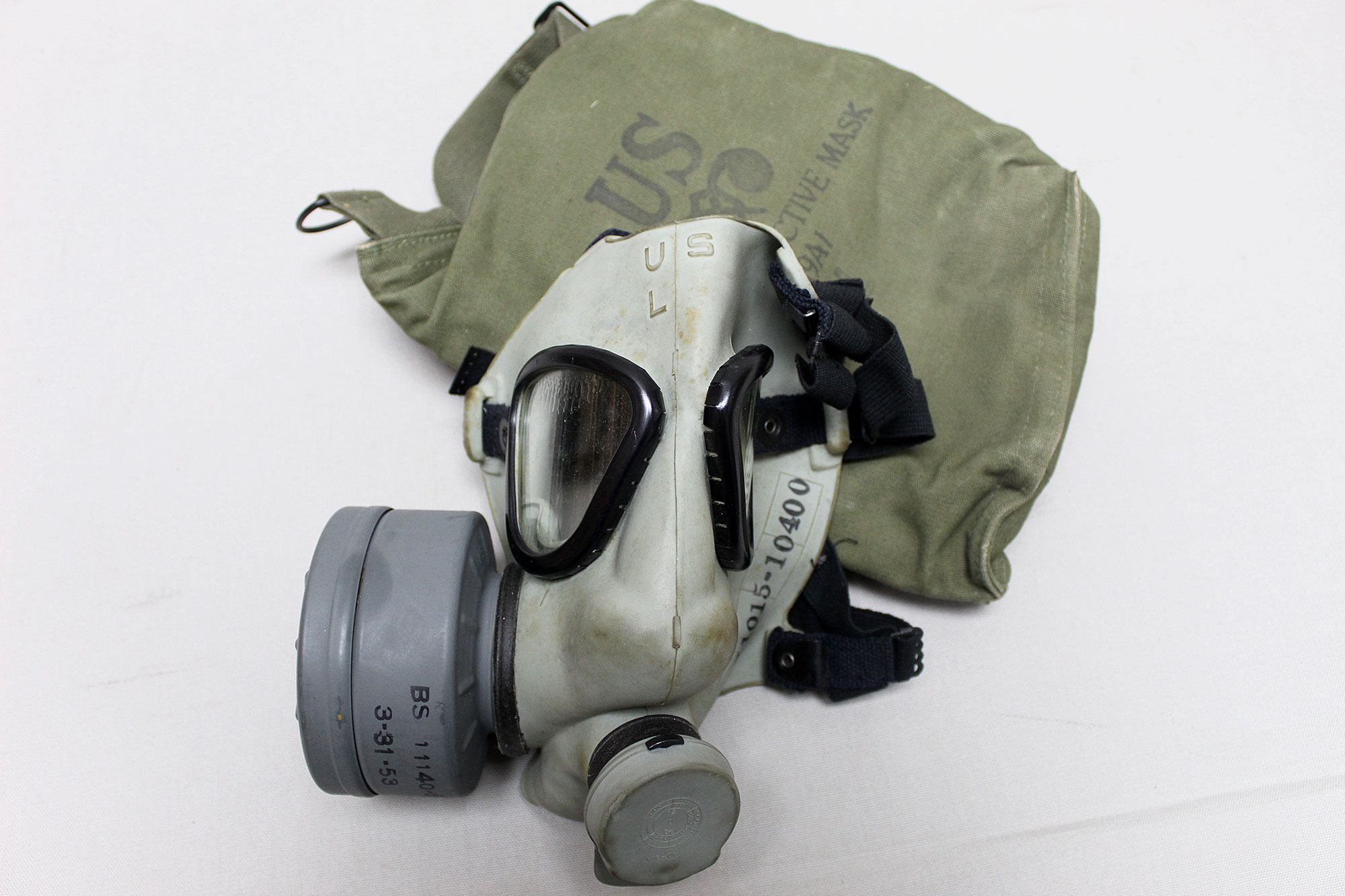 US M9A1 Field Protection Mask in Carry Bag w/Strap . FLU3649 - Time ...