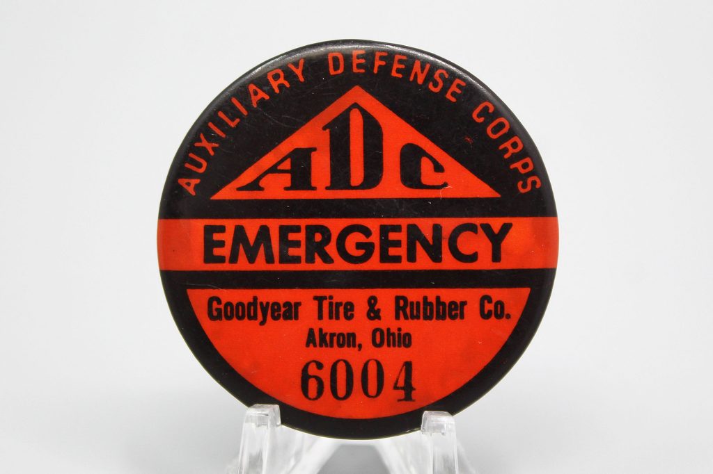 US Emergency Auxiliary Defense Corps ADC Pin - Goodyear . FLU3680 ...