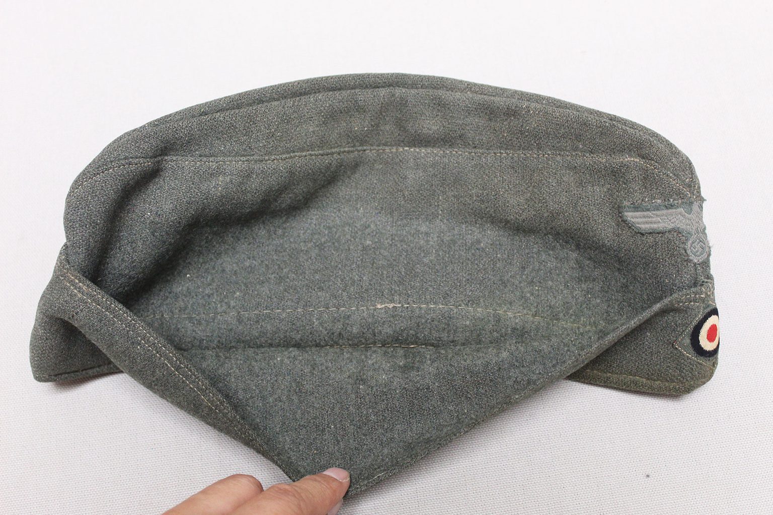 WW2 German Army EM/NCO Side Cap . HG1281cxa - Time Traveler Militaria