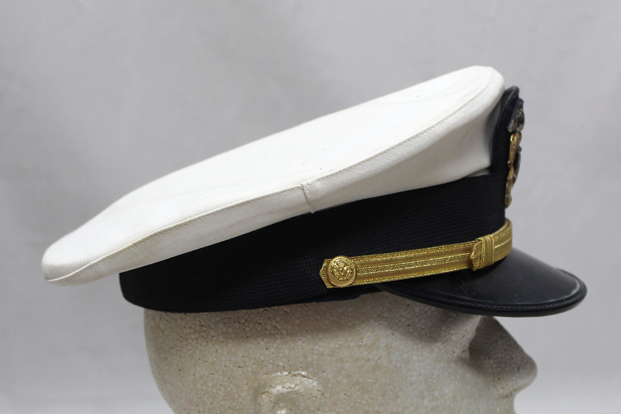 US Navy Officer's Visor Cap - Size 7 - 1976 . HU1134 - Time Traveler ...