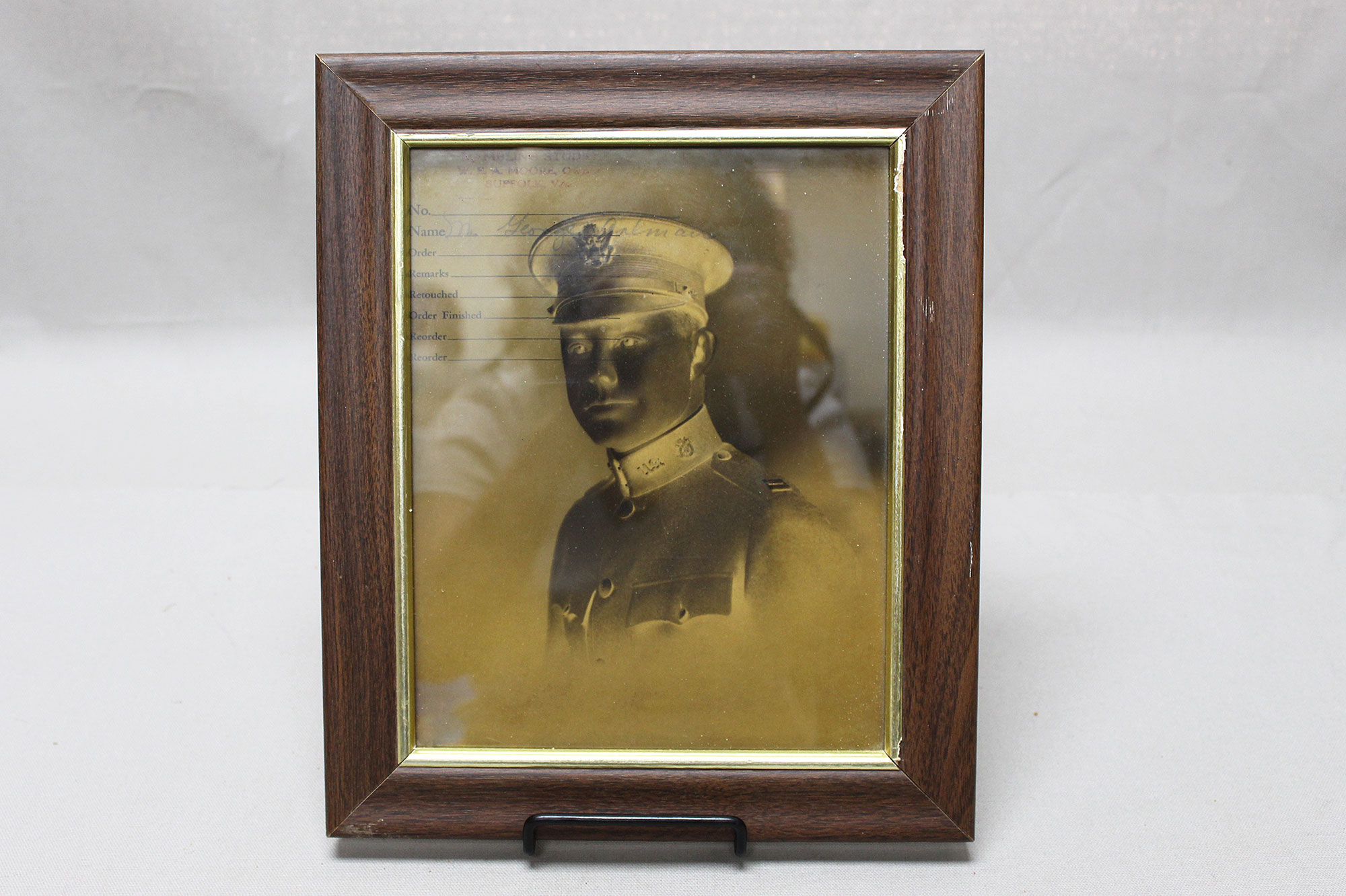 WW1 US Army Officer Negative Framed Photo . FLU1399 - Time Traveler ...