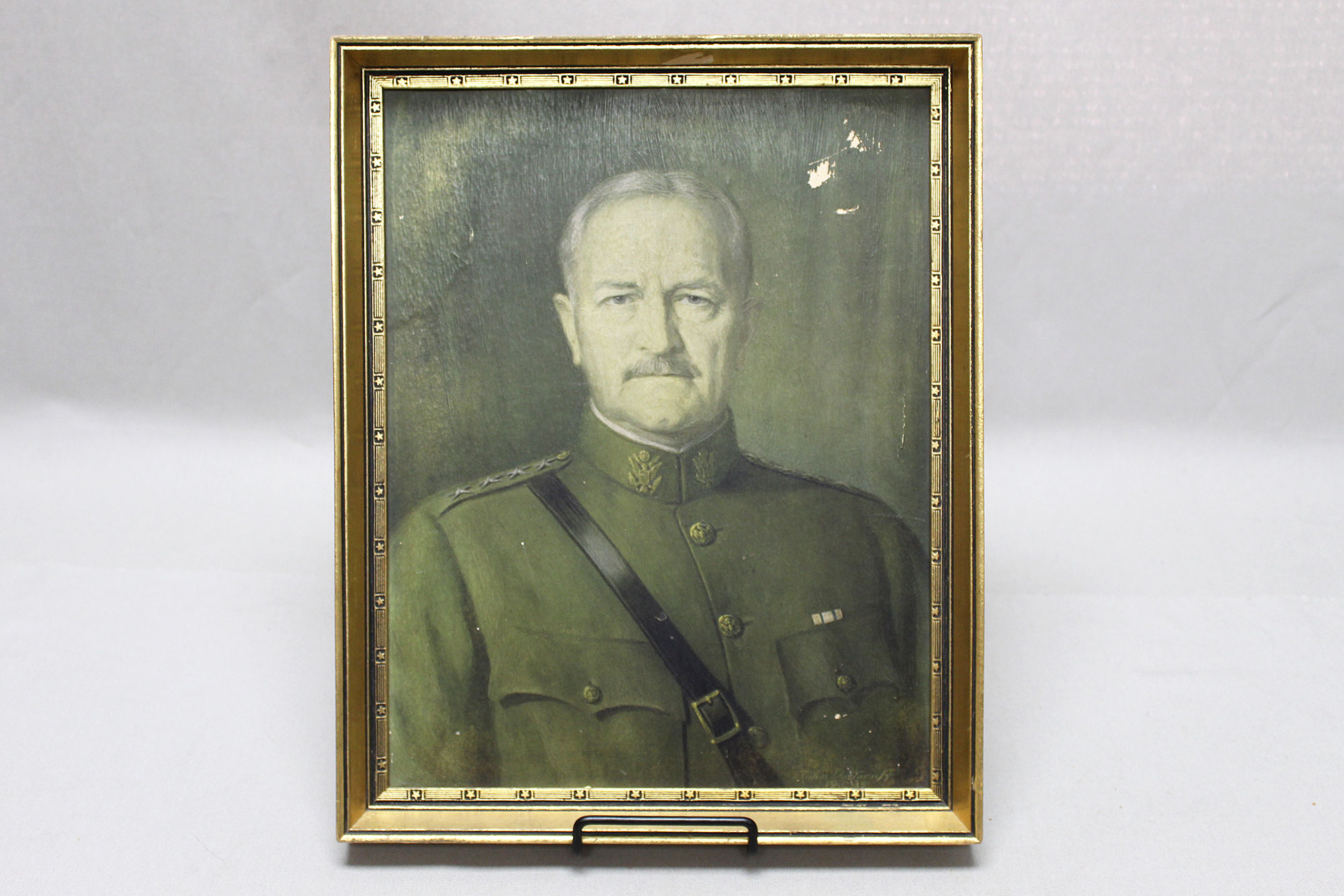 US General Pershing Framed Portrait Print 1938 . FLU3698 - Time ...
