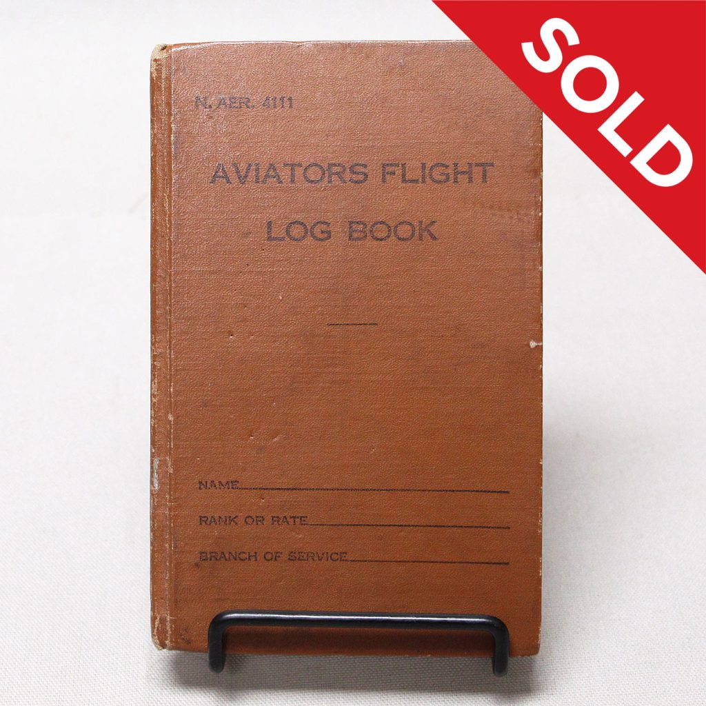 us navy pilot log book - Time Traveler Militaria