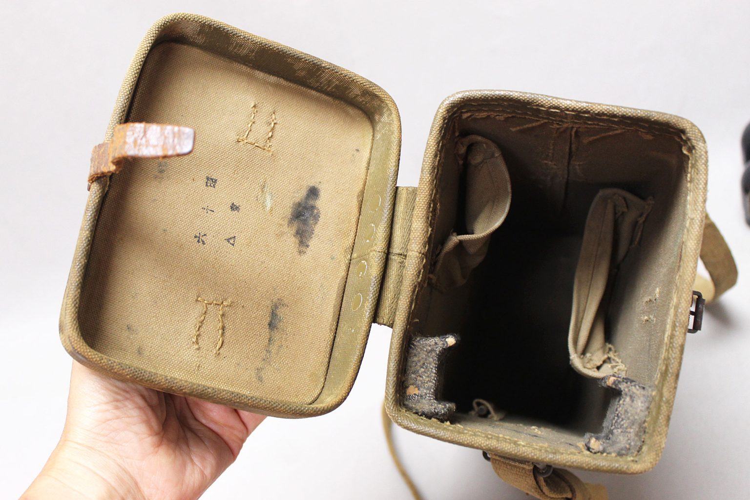 WW2 Japanese Small Artillery Optics 8x6 with Stand in Case . NNJ416 ...