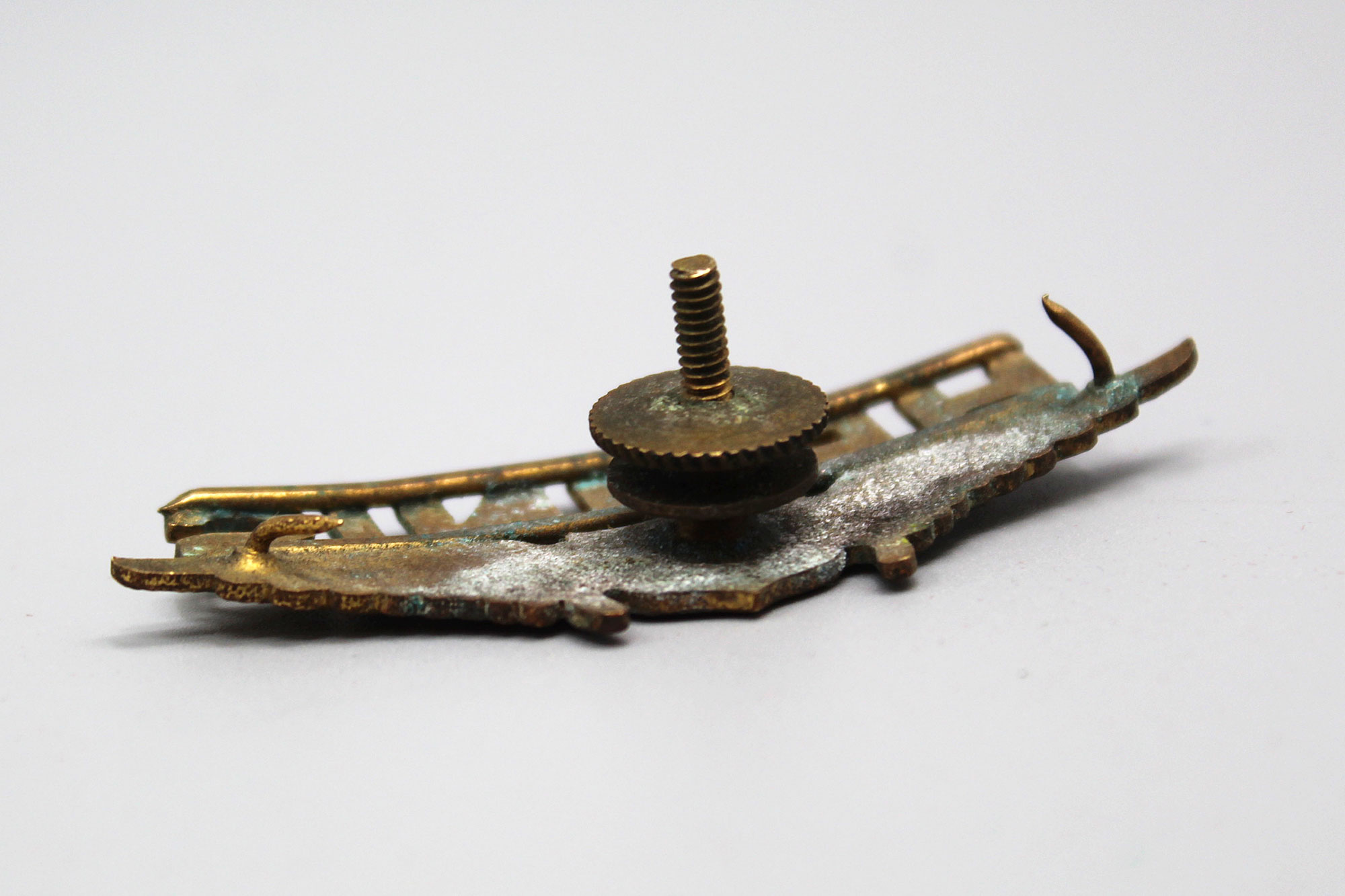 US Air Service Instructor Wings - Cap Badge Screw Post - 1920s . W232 ...