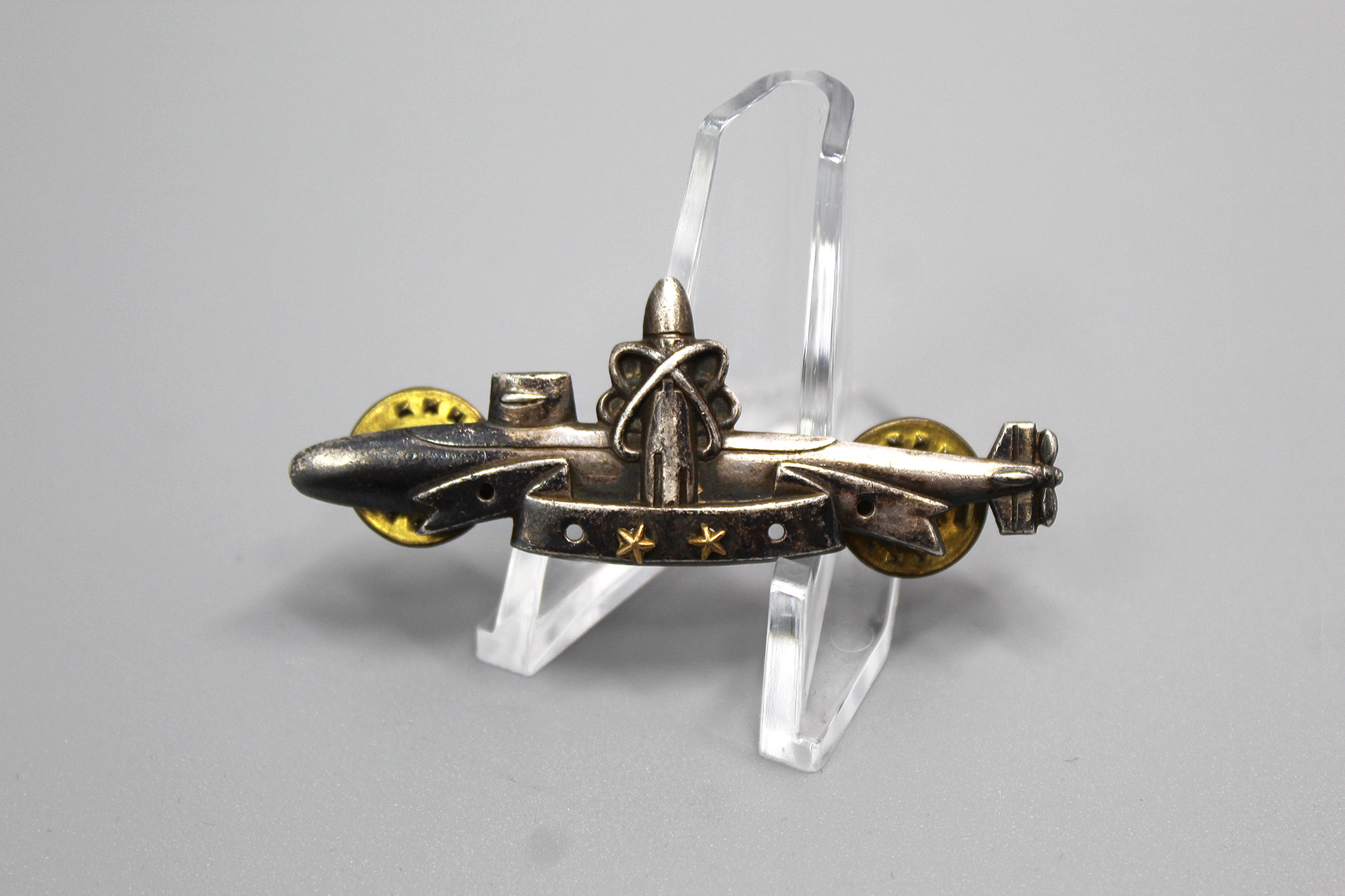 US Submarine Deterrent Badge - 1/20th Silver Filled W-22-N . W234 ...