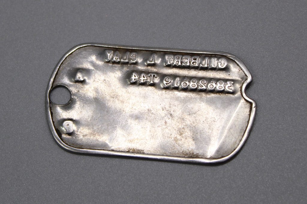 US Single Notched Dog Tag - T44 . FLU3728 - Time Traveler Militaria