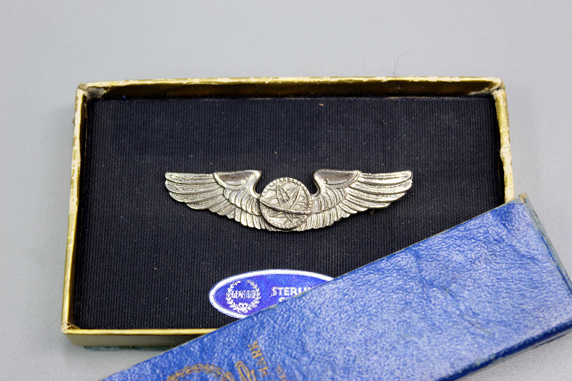 US AAF Navigator Small Sterling Wings in Box . W248 - Time Traveler ...
