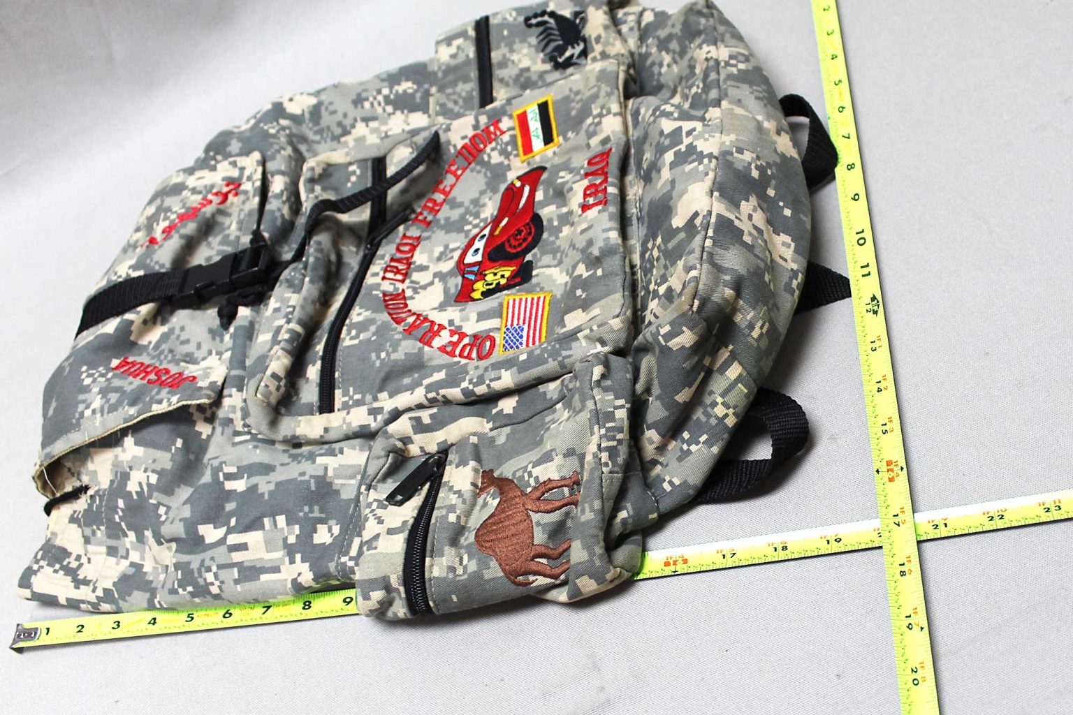 US Army Camo Backpack Iraq . FLU3751 - Time Traveler Militaria