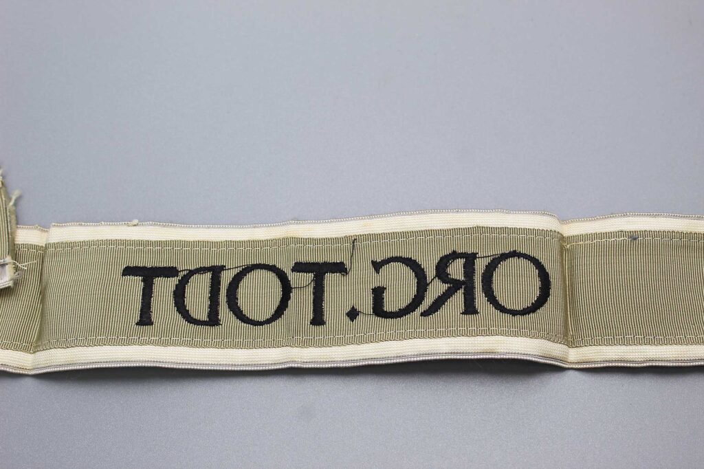 WW2 German Org Todt Cuff Title for Leaders . EFL4685 - Time Traveler ...
