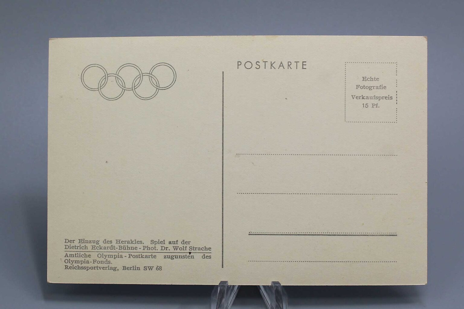 WW2 German Postcard Olympia . GD599 - Time Traveler Militaria