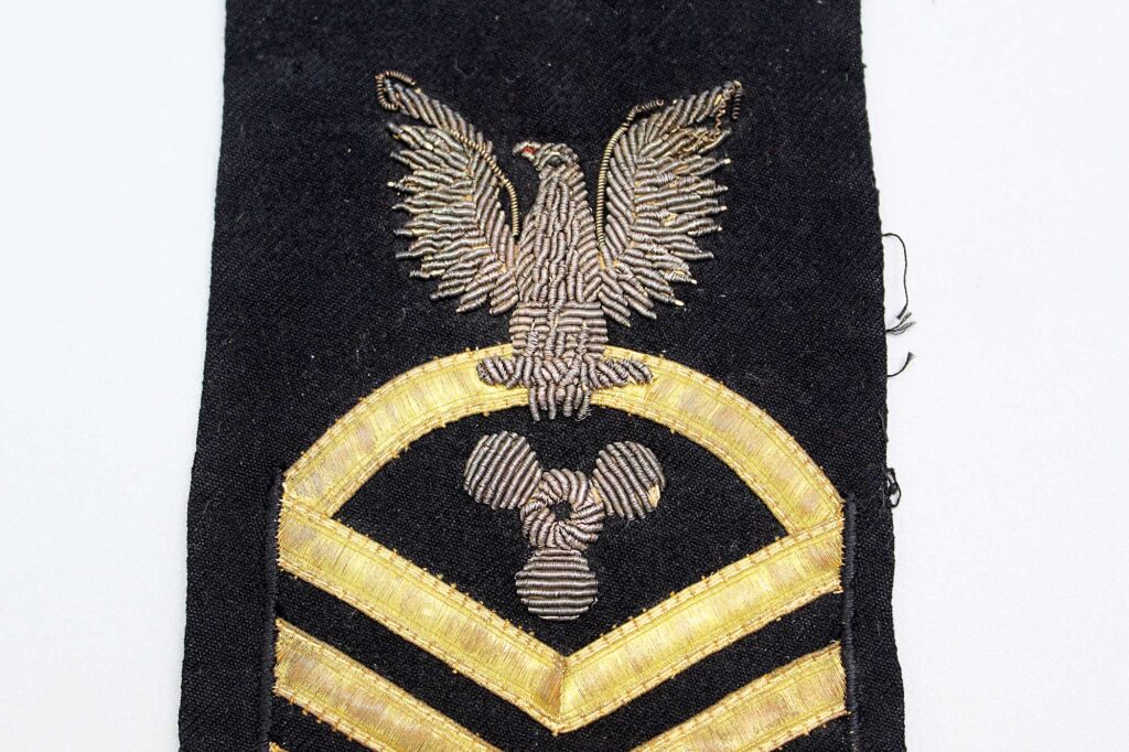 US WW2 Navy CPO Sleeve Rank . USP1247 - Time Traveler Militaria