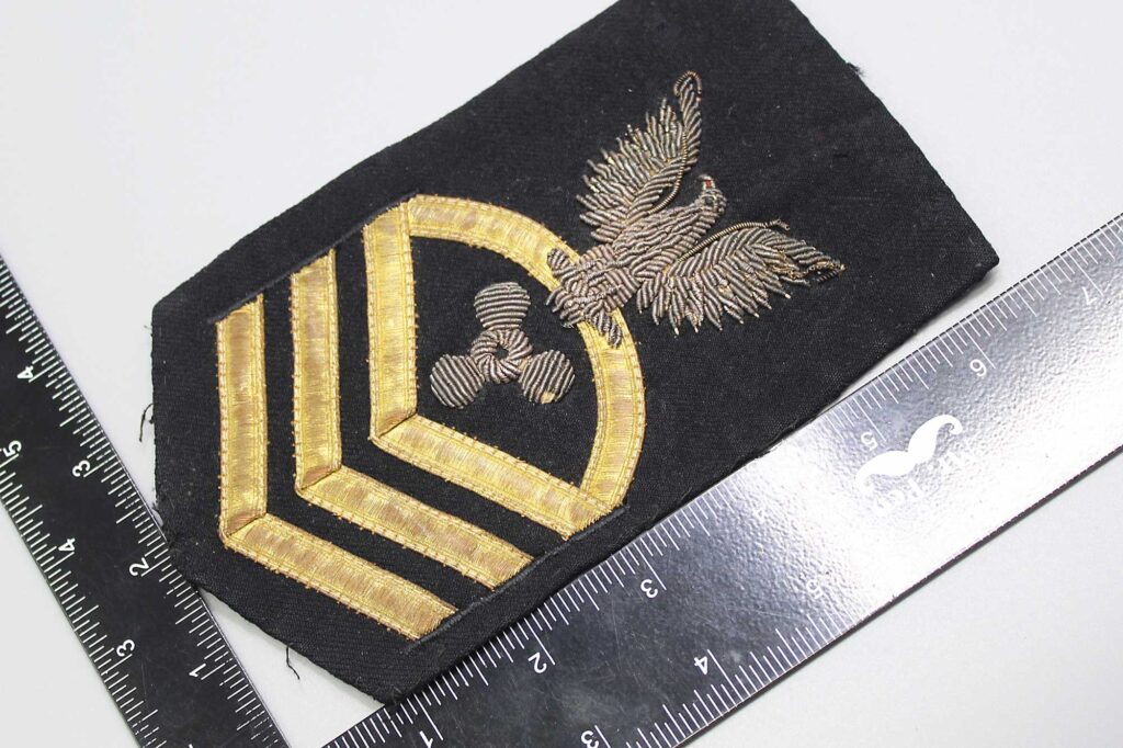 US WW2 Navy CPO Sleeve Rank . USP1247 - Time Traveler Militaria