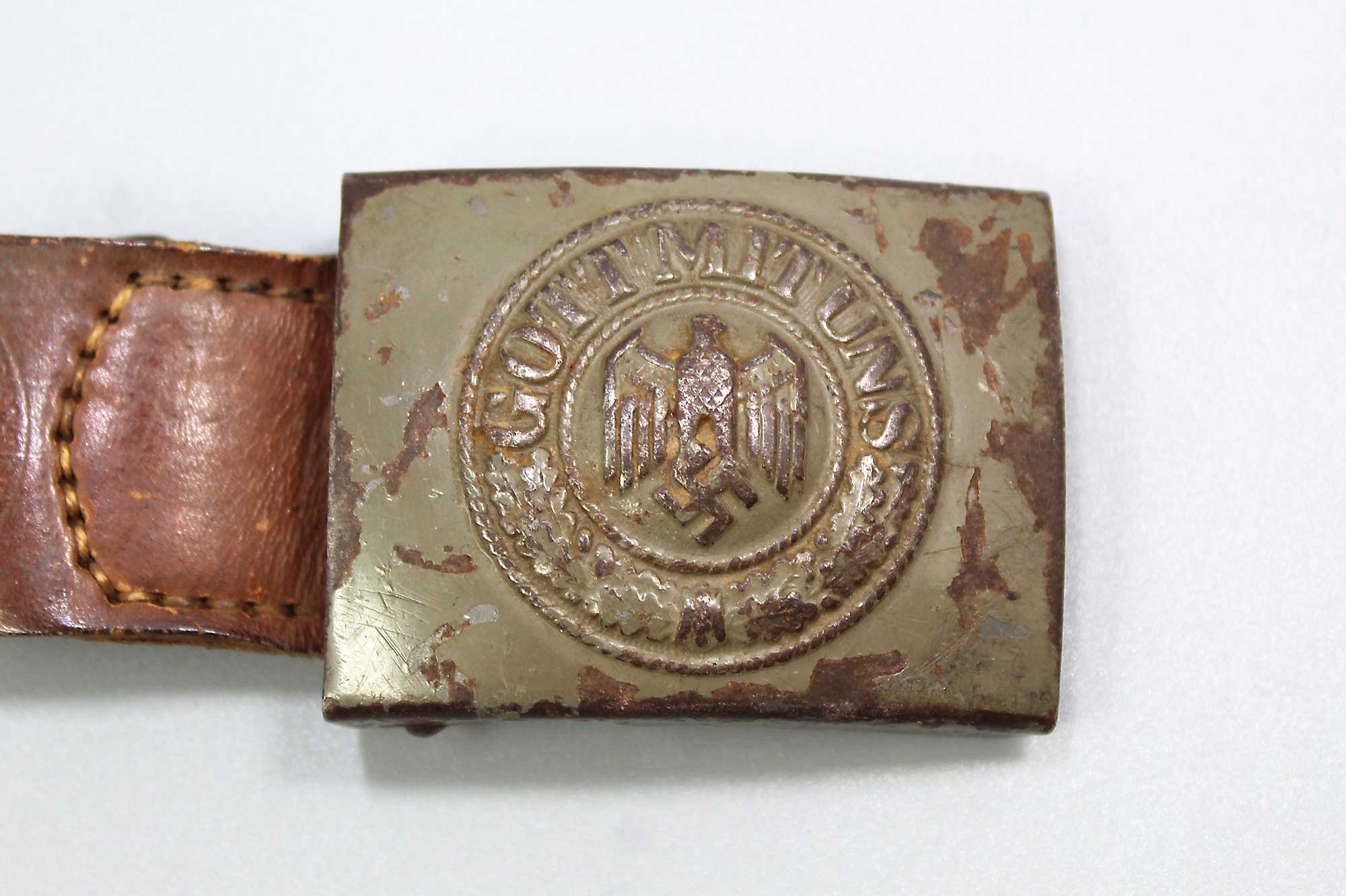 WW2 German Army Combat Buckle w/Tab 1940 . BMM1013B - Time Traveler ...