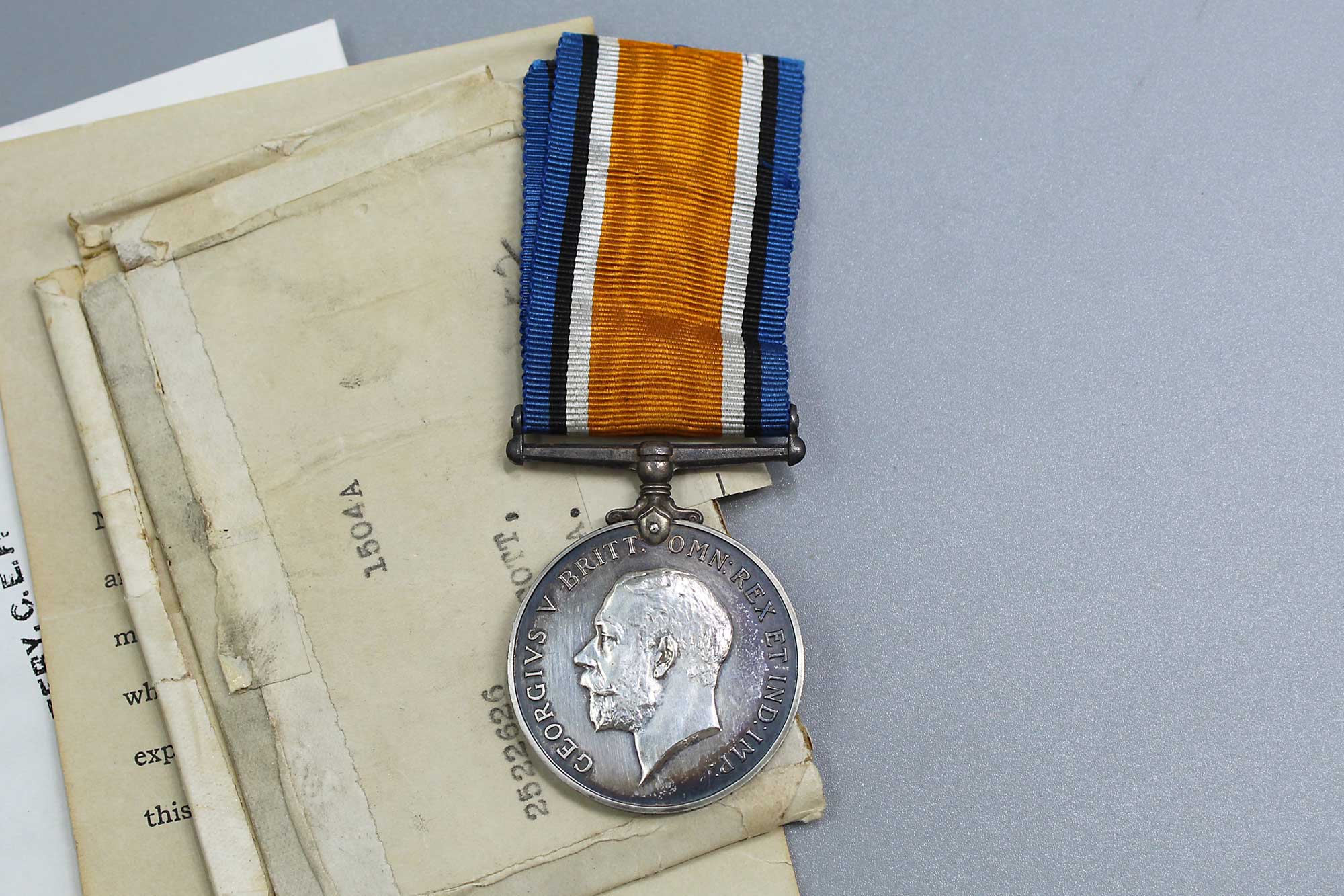 WW1 British War Service Medal CFA w/Papers . BMX160 - Time Traveler ...