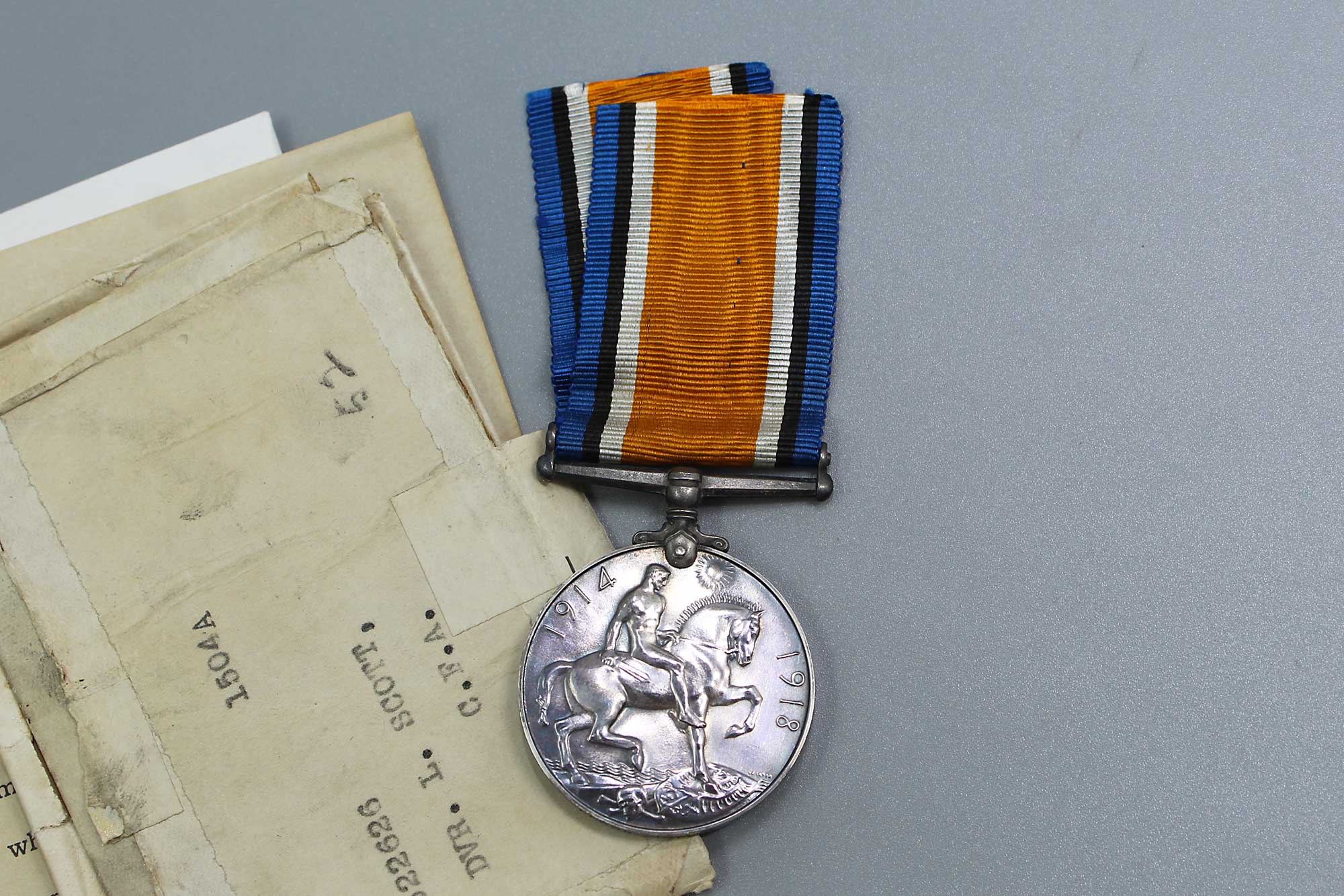 WW1 British War Service Medal CFA w/Papers . BMX160 - Time Traveler ...