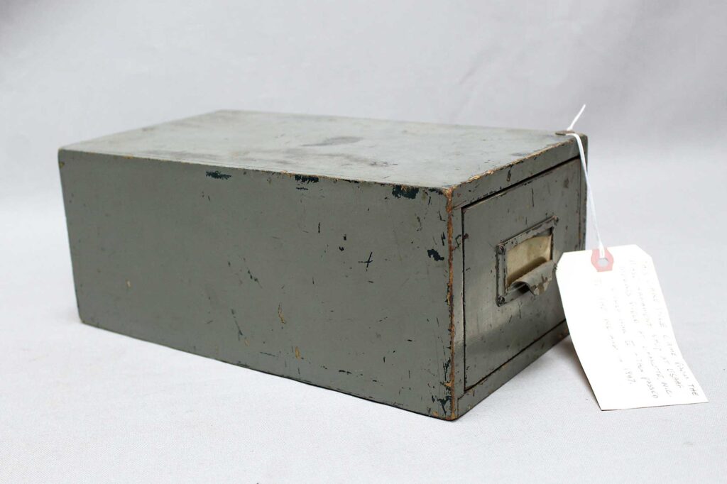 WW2 US Wooden File Cabinet Drawer Morris Field NC . FLU3782 - Time ...