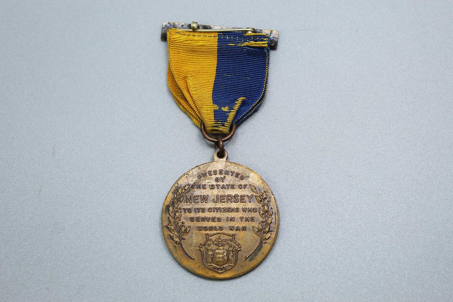 US WW1 NJ State Service Medal . YMU4771 - Time Traveler Militaria