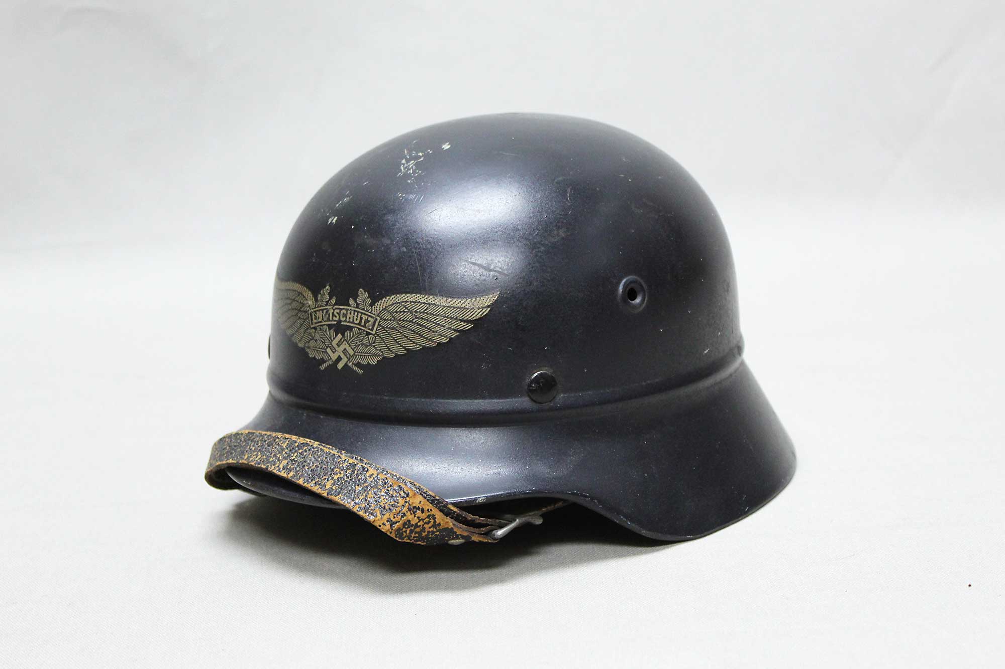 WW2 German Luftschutz Beaded Combat Helmet Q62 . HG4081 - Time Traveler ...