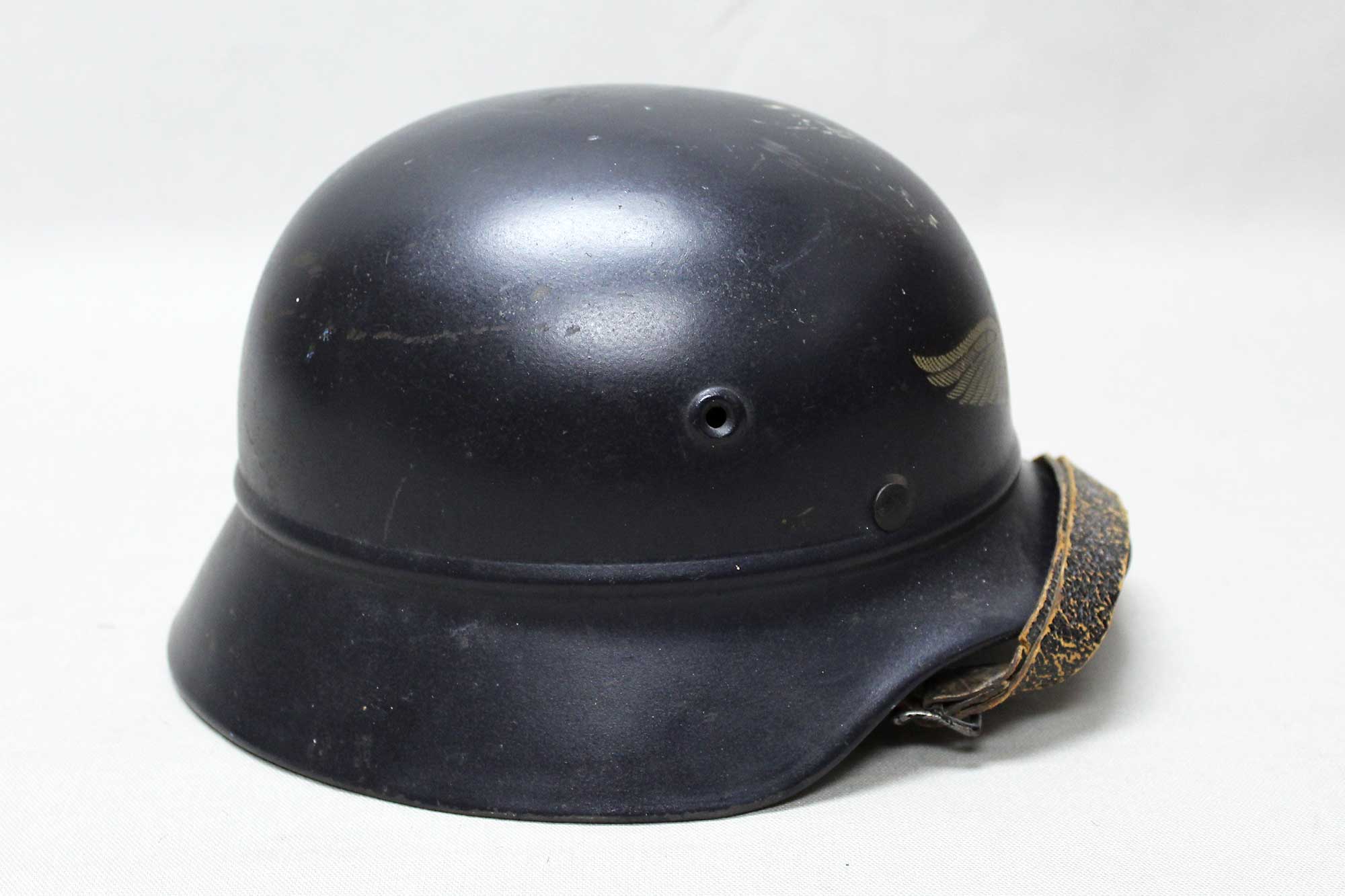 WW2 German Luftschutz Beaded Combat Helmet Q62 . HG4081 - Time Traveler ...