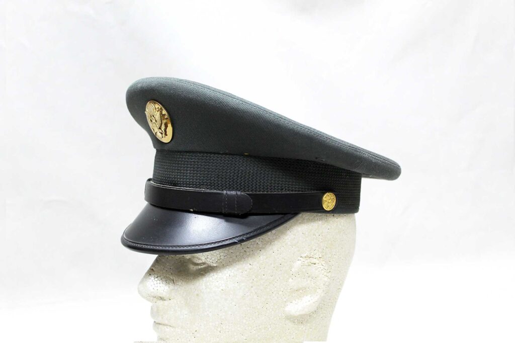 US Army Enlisted Green Visor Cap Vietnam – Size 6 5/8 . HU1180 - Time ...