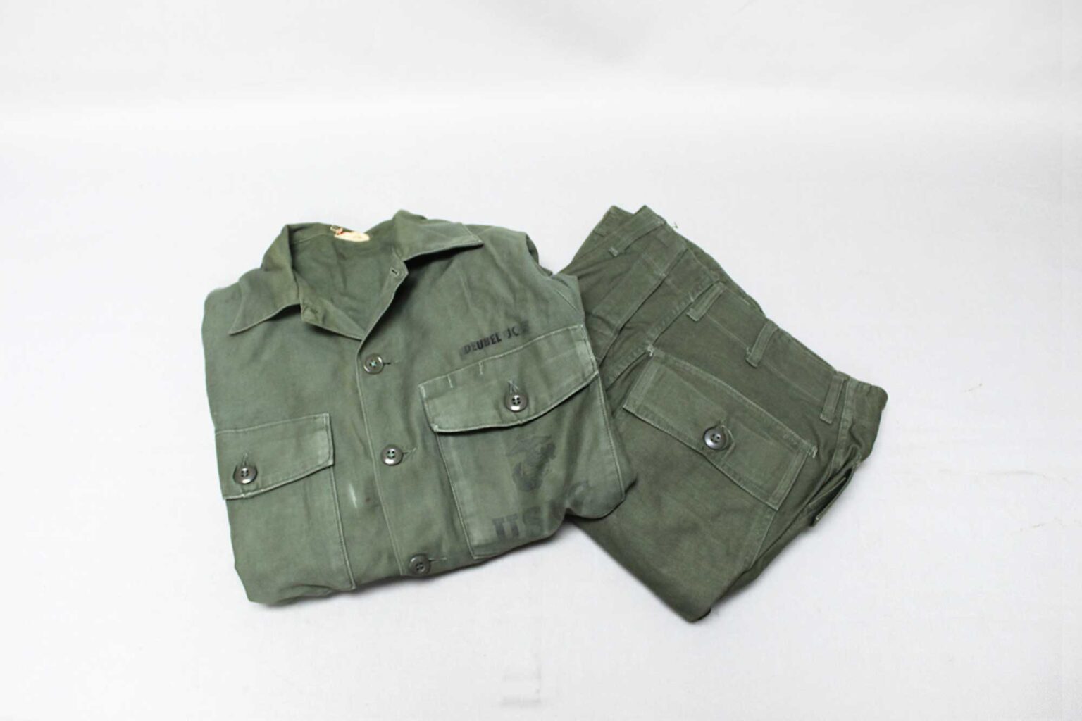 USMC Field Jacket and Pants 1950s-60s . UA594 - Time Traveler Militaria