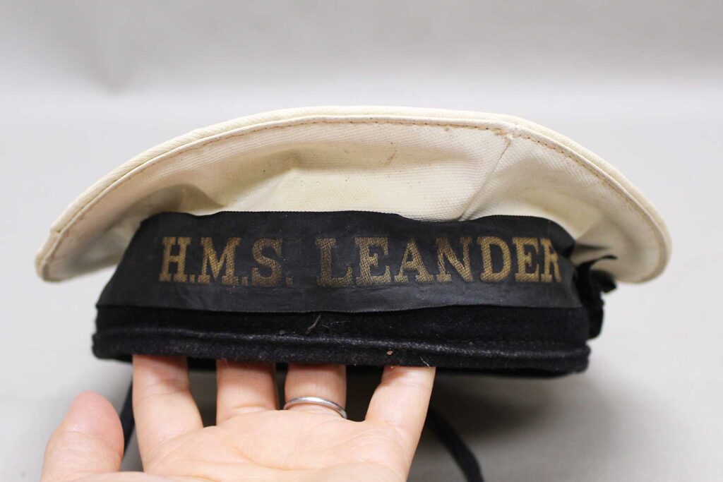 British Royal Navy Sailor Cap HMS Leander . BMX162 - Time Traveler ...