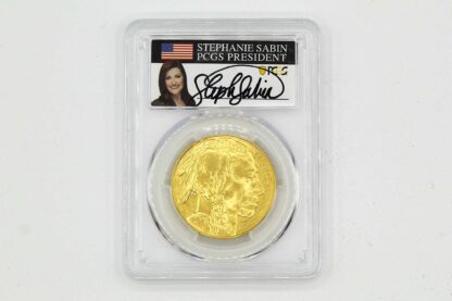 2023 1oz Gold Buffalo MS-70 PCGS (FDI, Sabin) . COIN471 - Time Traveler Militaria