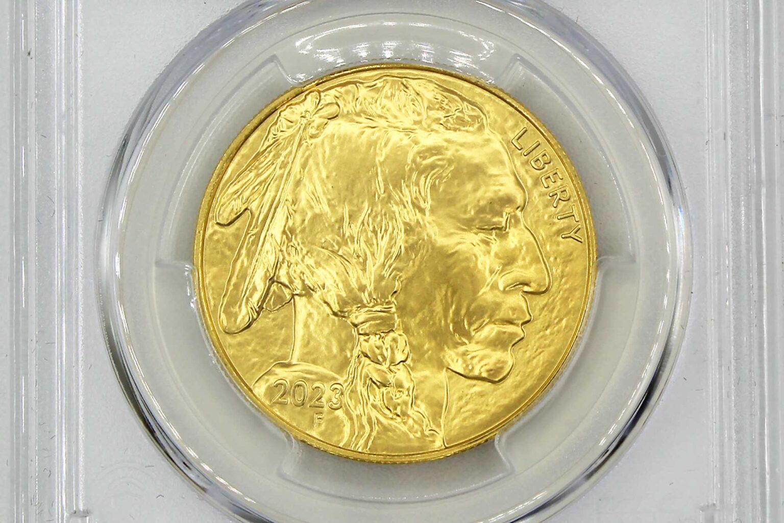 2023 1oz Gold Buffalo MS-70 PCGS (FDI, Sabin) . COIN471 - Time Traveler Militaria