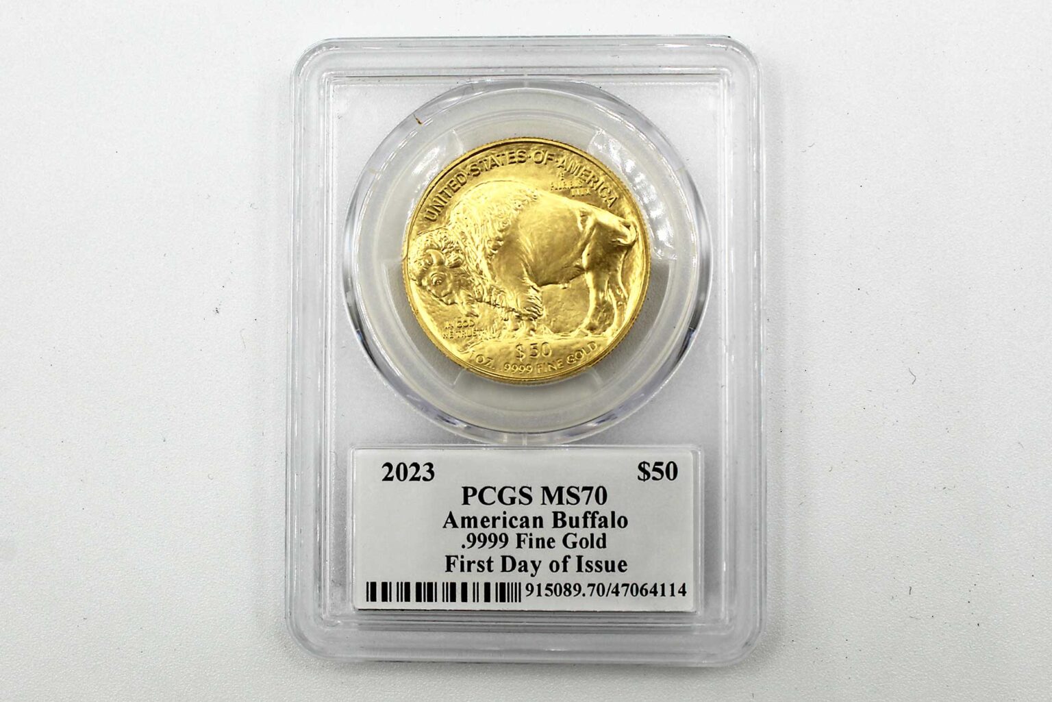 2023 1oz Gold Buffalo MS-70 PCGS (FDI, Sabin) . COIN471 - Time Traveler Militaria