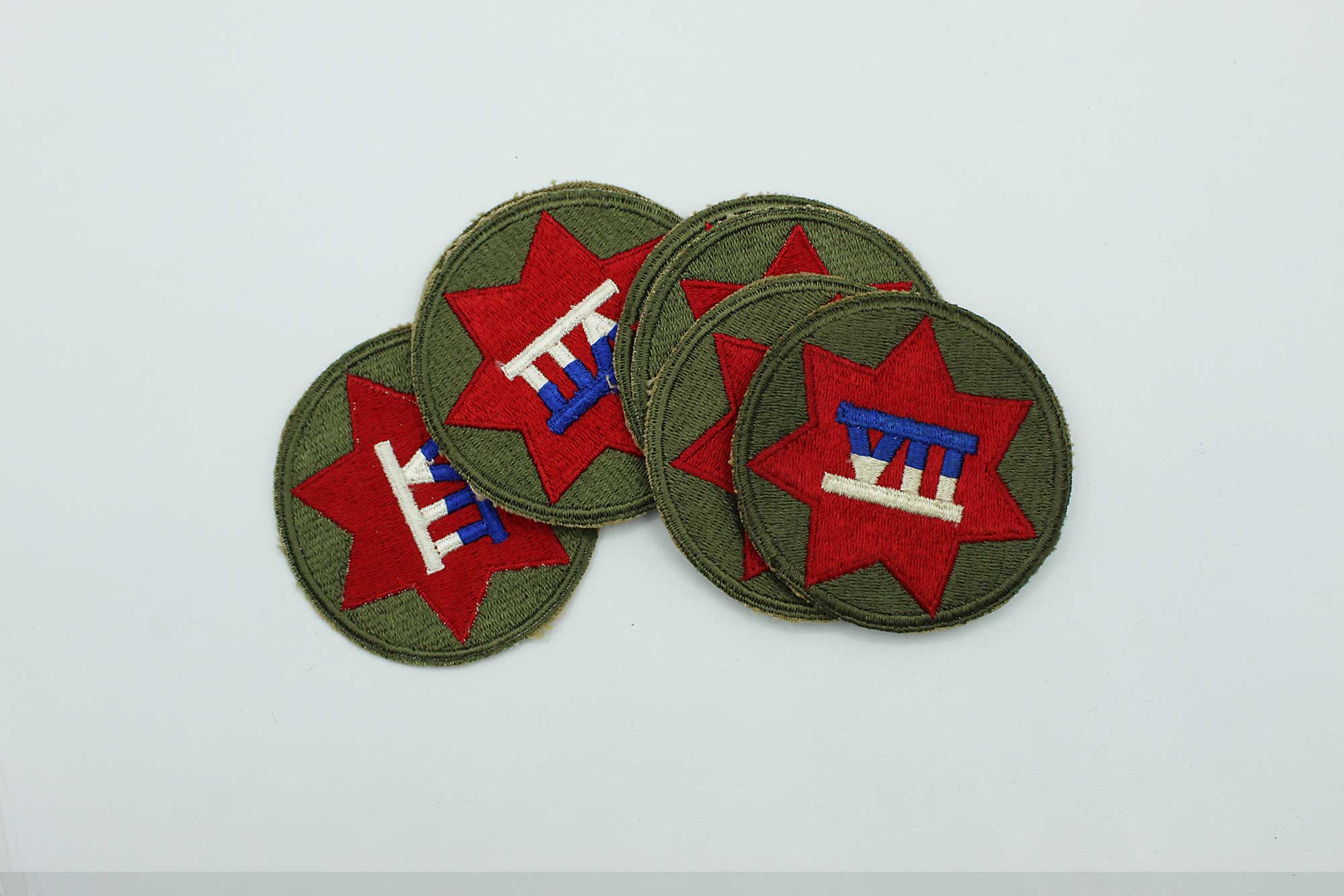 US WW2 7th Army Corps Patch - PER ITEM . USP1277 - Time Traveler Militaria