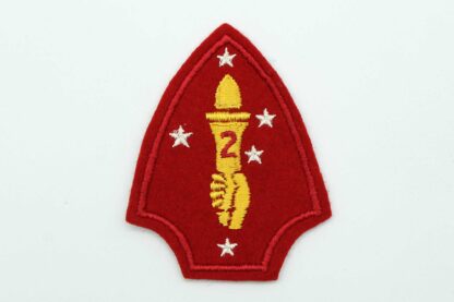USMC 2nd Marine Division Patch . USP4026bw - Time Traveler Militaria